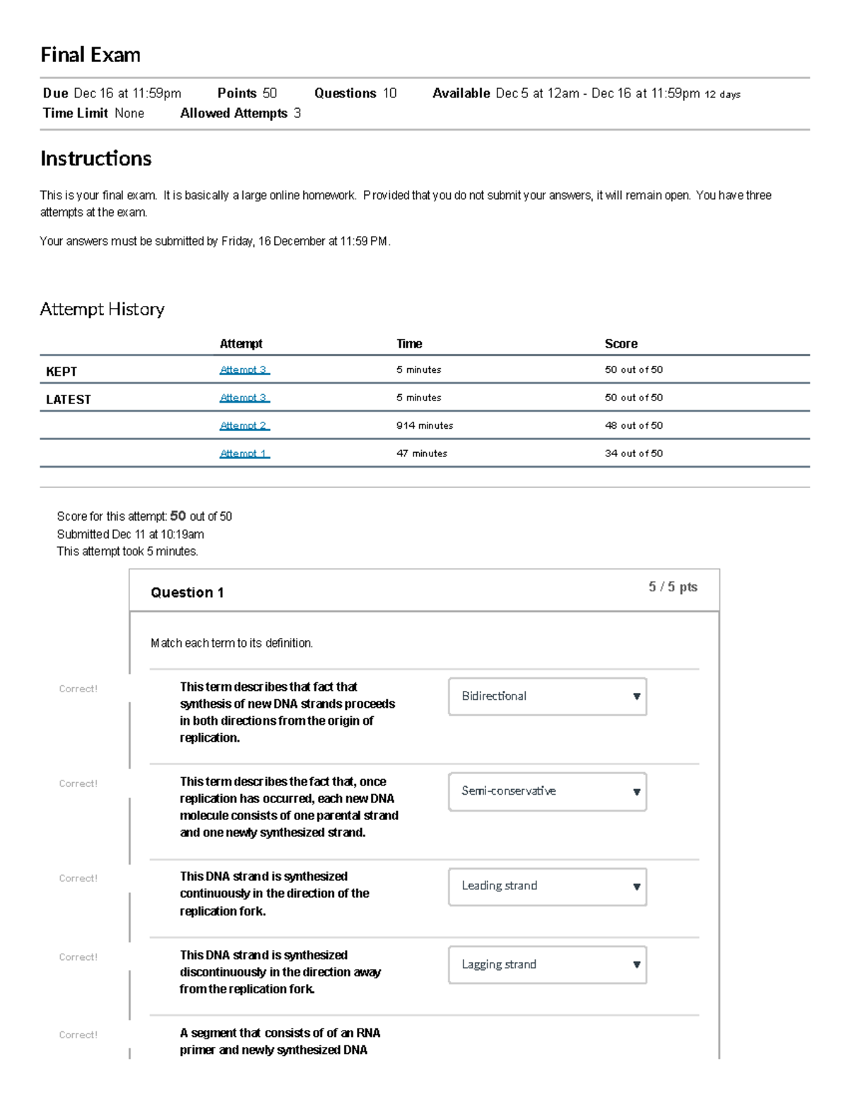 Final Exam April 2 Spring 2019, questions and answers - Final Exam Due ...