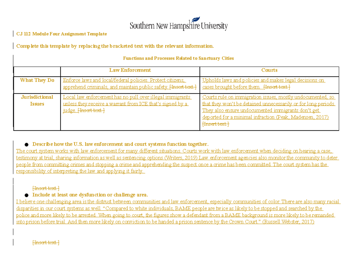 CJ 112 Module Four Assignment Template (2) (1) - CJ 112 Module Four ...