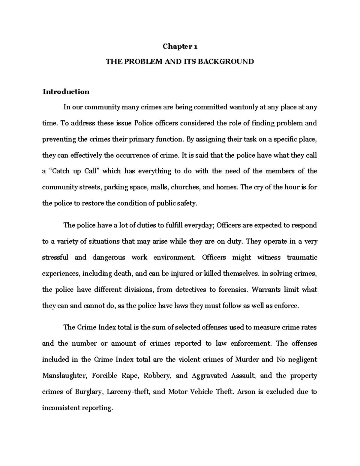 Bagumbong Police Assistance Center: Role in Index Crime Rate Analysis ...