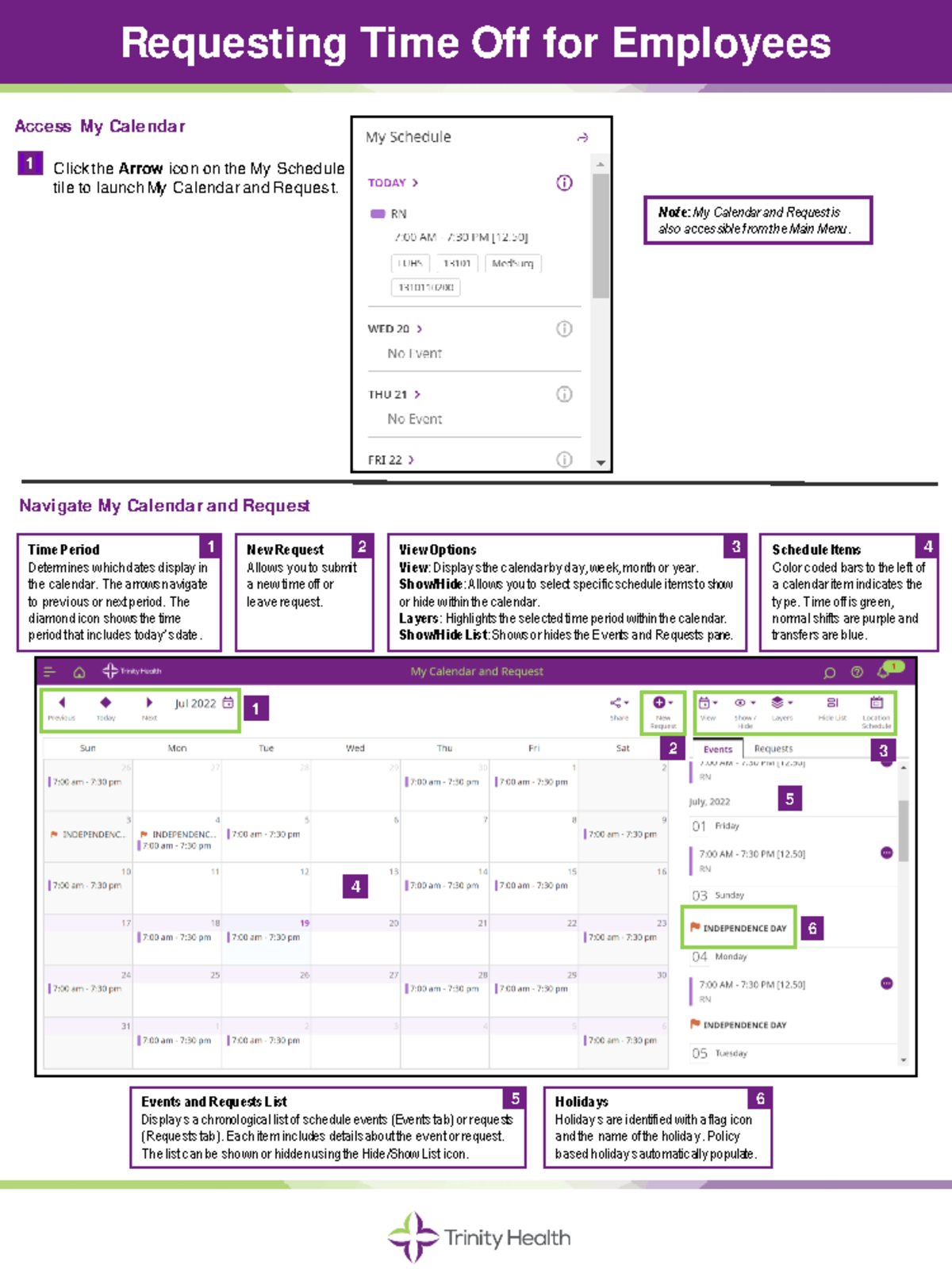 Requesting Time Off (PC) - Requesting Time Off for EmployeesRequesting ...
