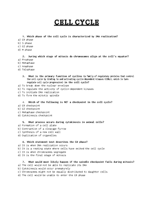 Bio Test 3 notes: cell cycle, meiosis, and genetic inheritance concepts ...
