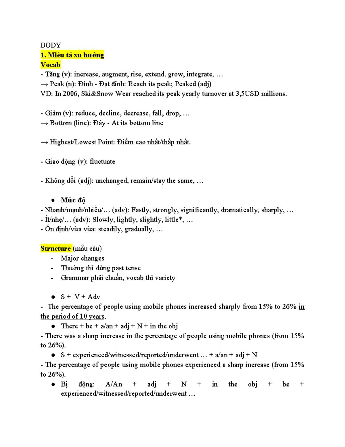 IELTS Writing Task 1: Body Analysis of Energy Trends in the USA - Studocu