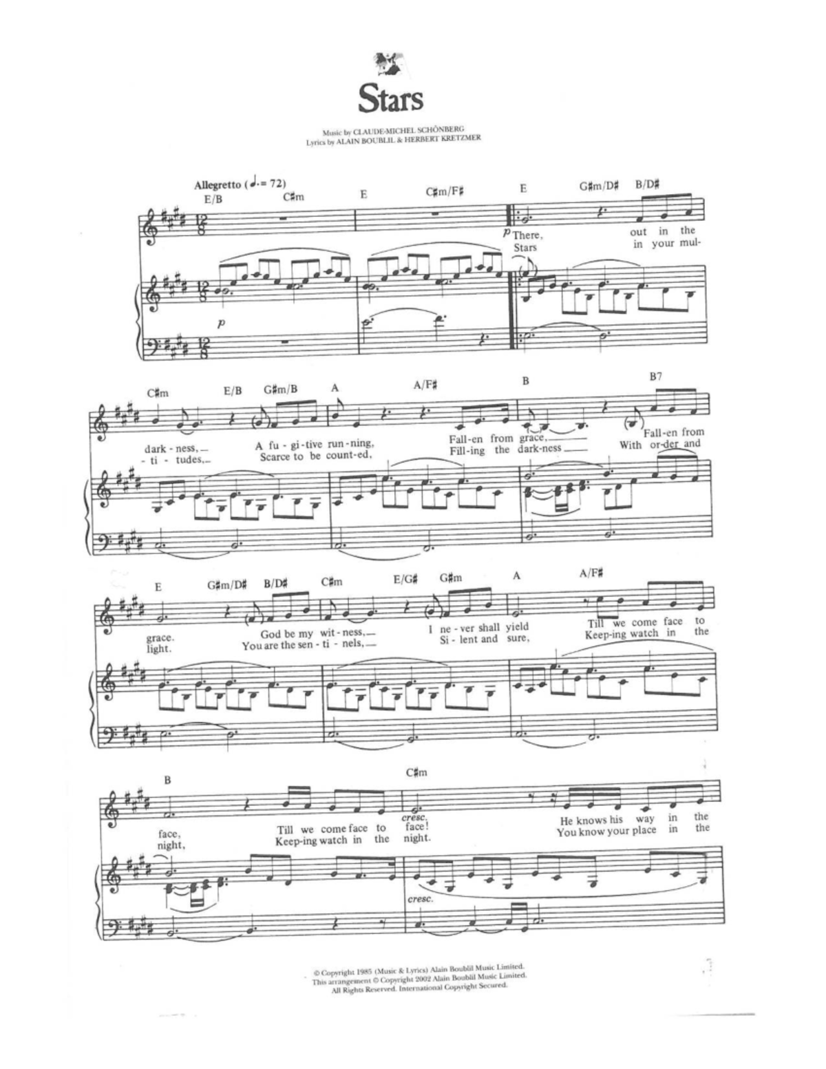 Les Miserables Lyrics Analysis - Bilingual ESL Study Guide - Studocu