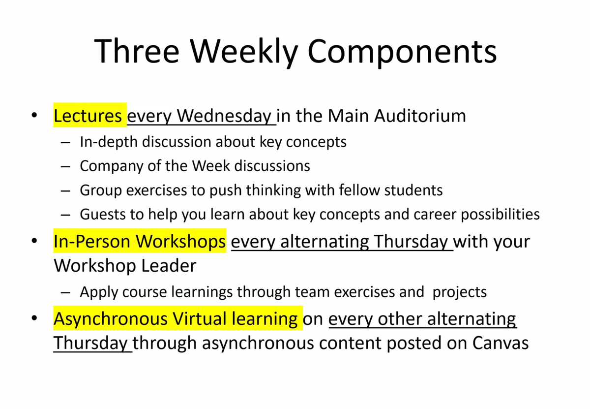 Weekly Components Overview for Course ENG101 Lectures & Workshops - Studocu
