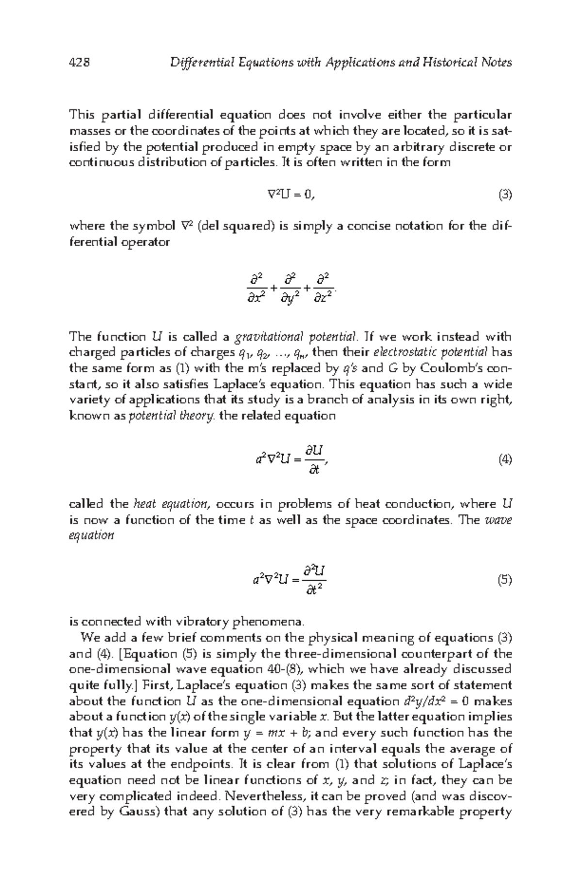 428 Differential Equations: Applications & Historical Insights - Studocu