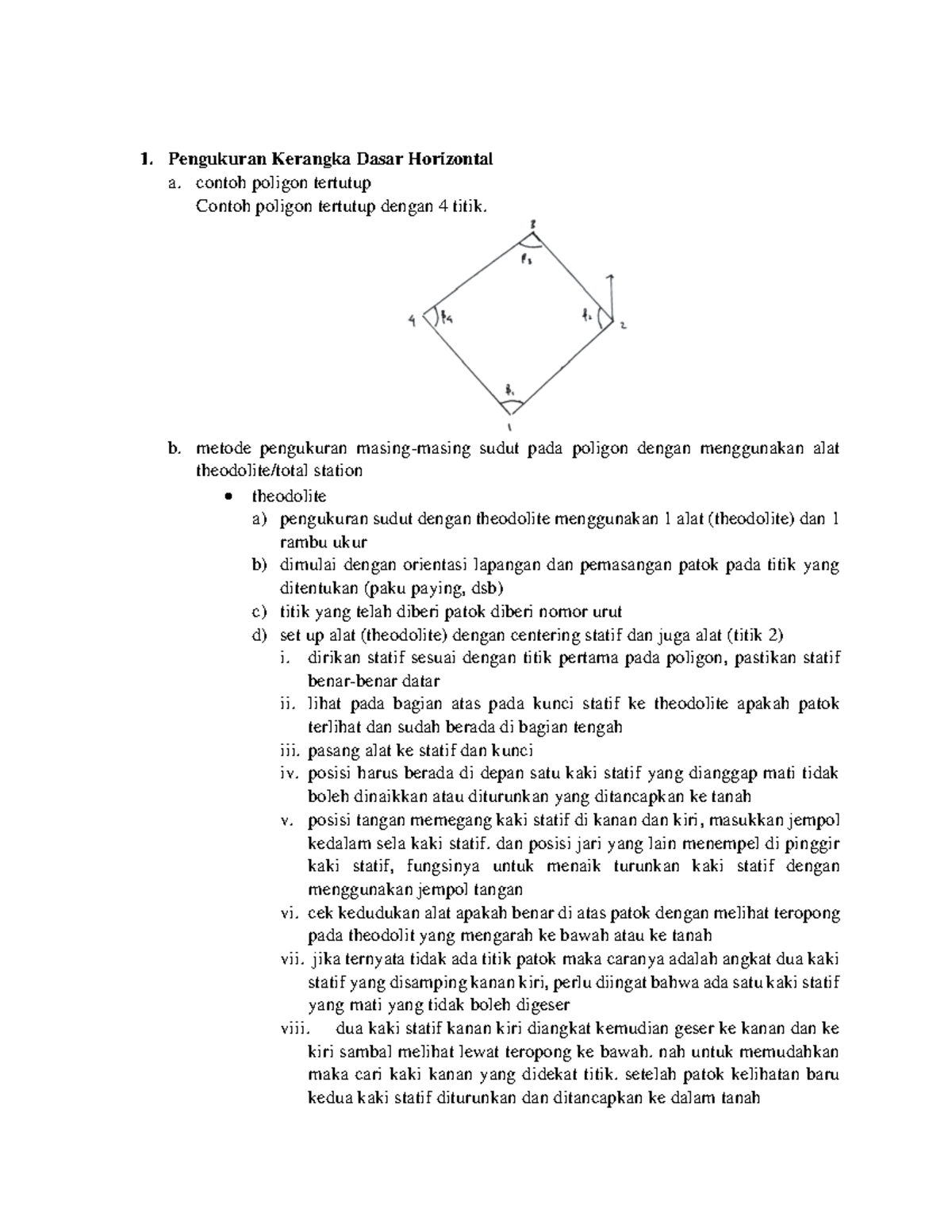 Tachimetri Measurement Techniques (KDH, KDV, Situasi Detail) - Studocu