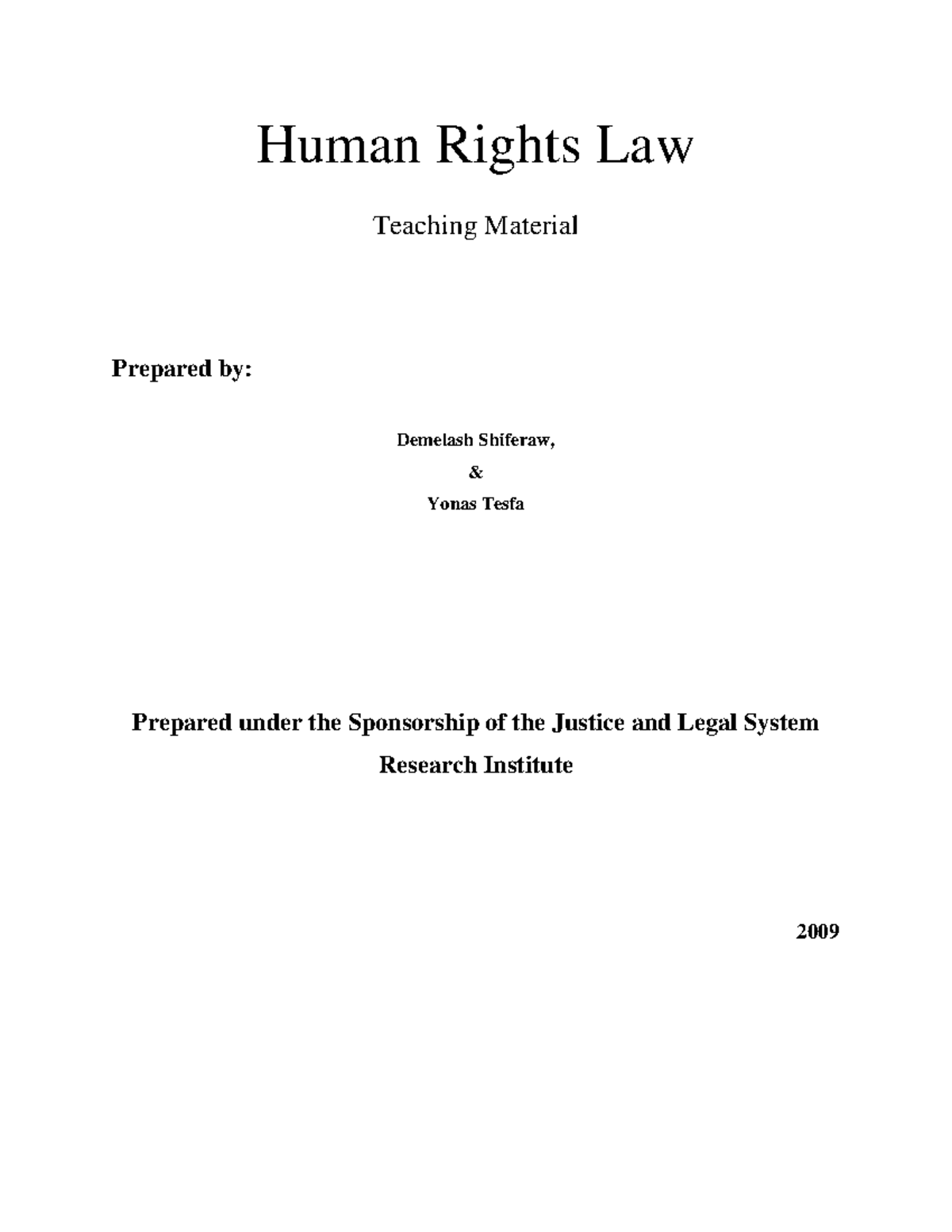 Human Rights Law Concepts and Theories - HR Law Notes (HR) - Studocu