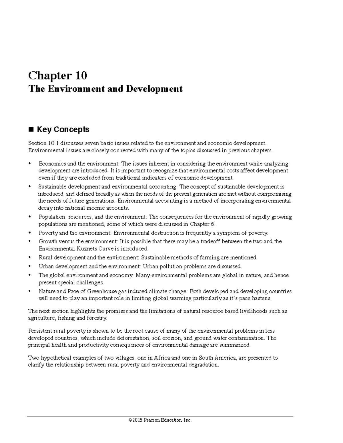 Test Bank CH10 - Environment and Development Questions and Answers ...