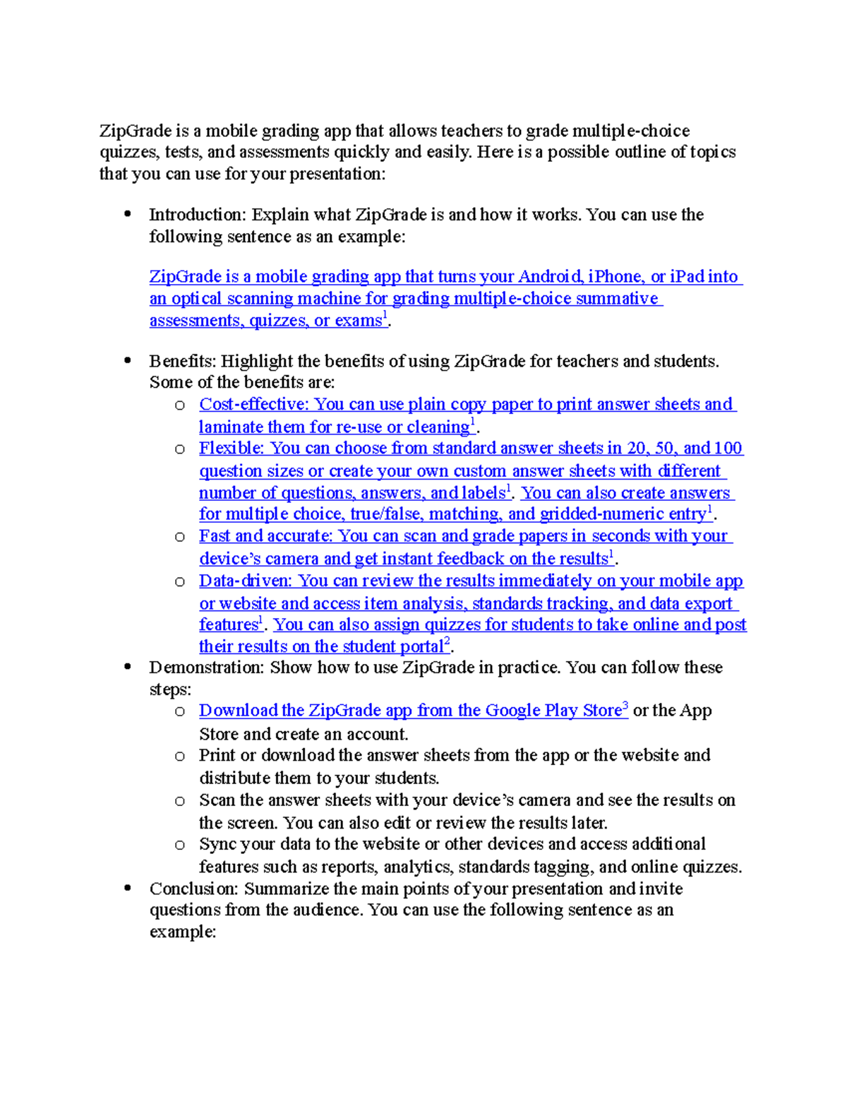 Exploring ZipGrade: A Teacher's Guide to Mobile Grading Tools - Studocu