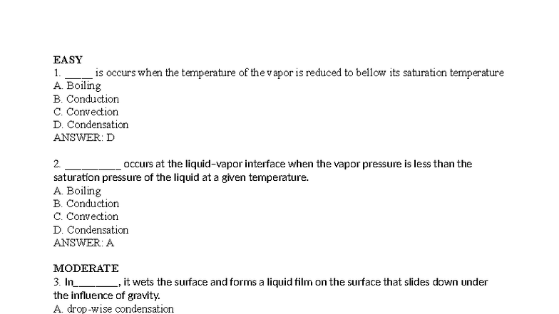 EASY 1 - UNIT IV Study on Heat Exchangers and Phase Changes - Studocu