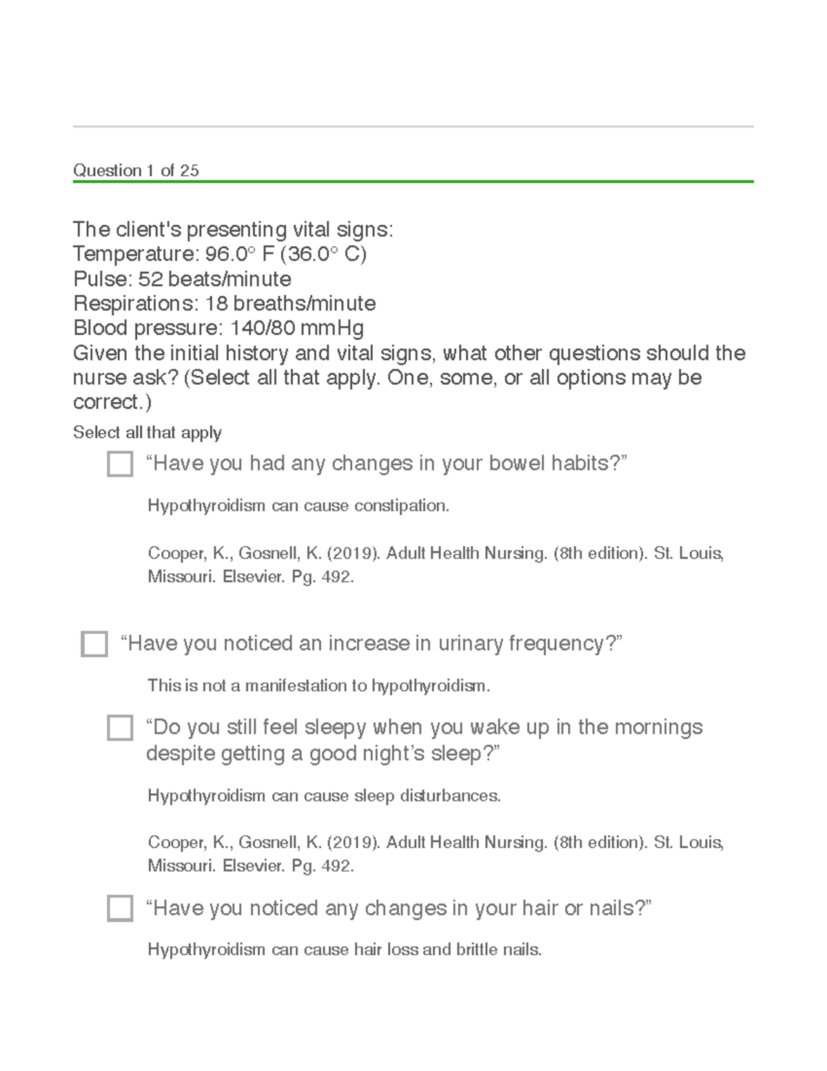 Thyroid Case Study - Lecture Notes for Adult Health Nursing (AHN 201 ...