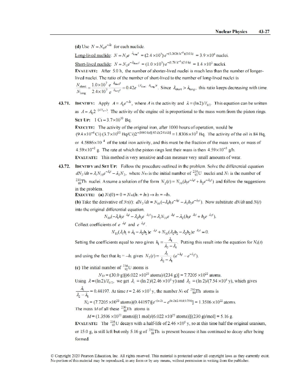 Nuclear Physics: Activity and Decay Analysis (University Physics) - Studocu