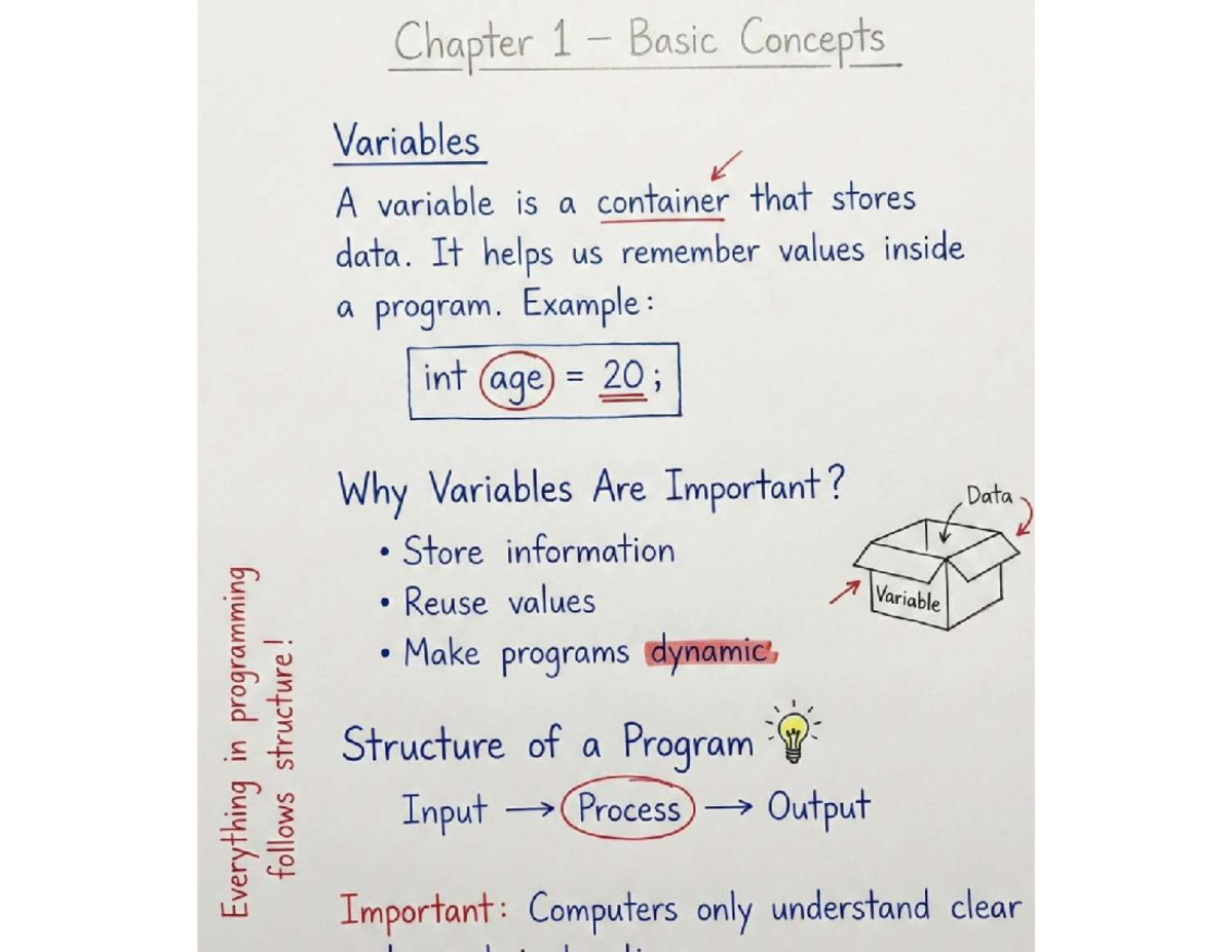 Chapter 1: Basic Concepts of Variables for Exam Prep - Studocu
