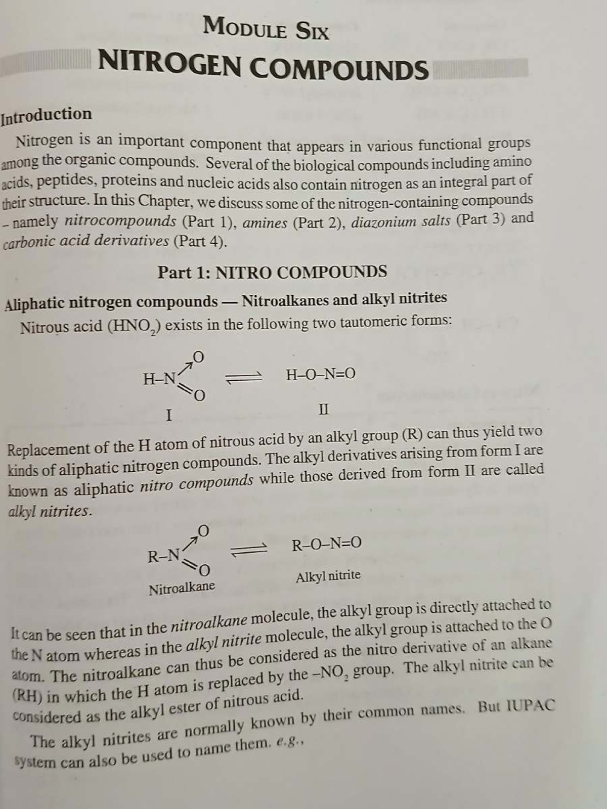Nitrogen Compounds: Module 6 Overview and Key Concepts - Studocu