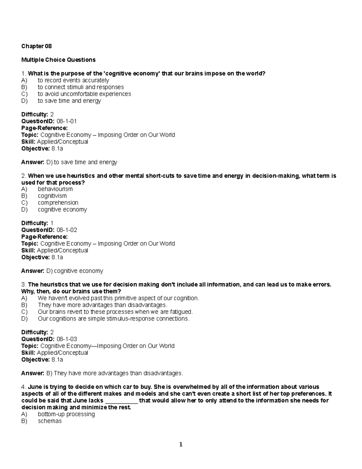 Ch - Class - Chapter 7 Memory 7 How Memory Operates: The Memory ...