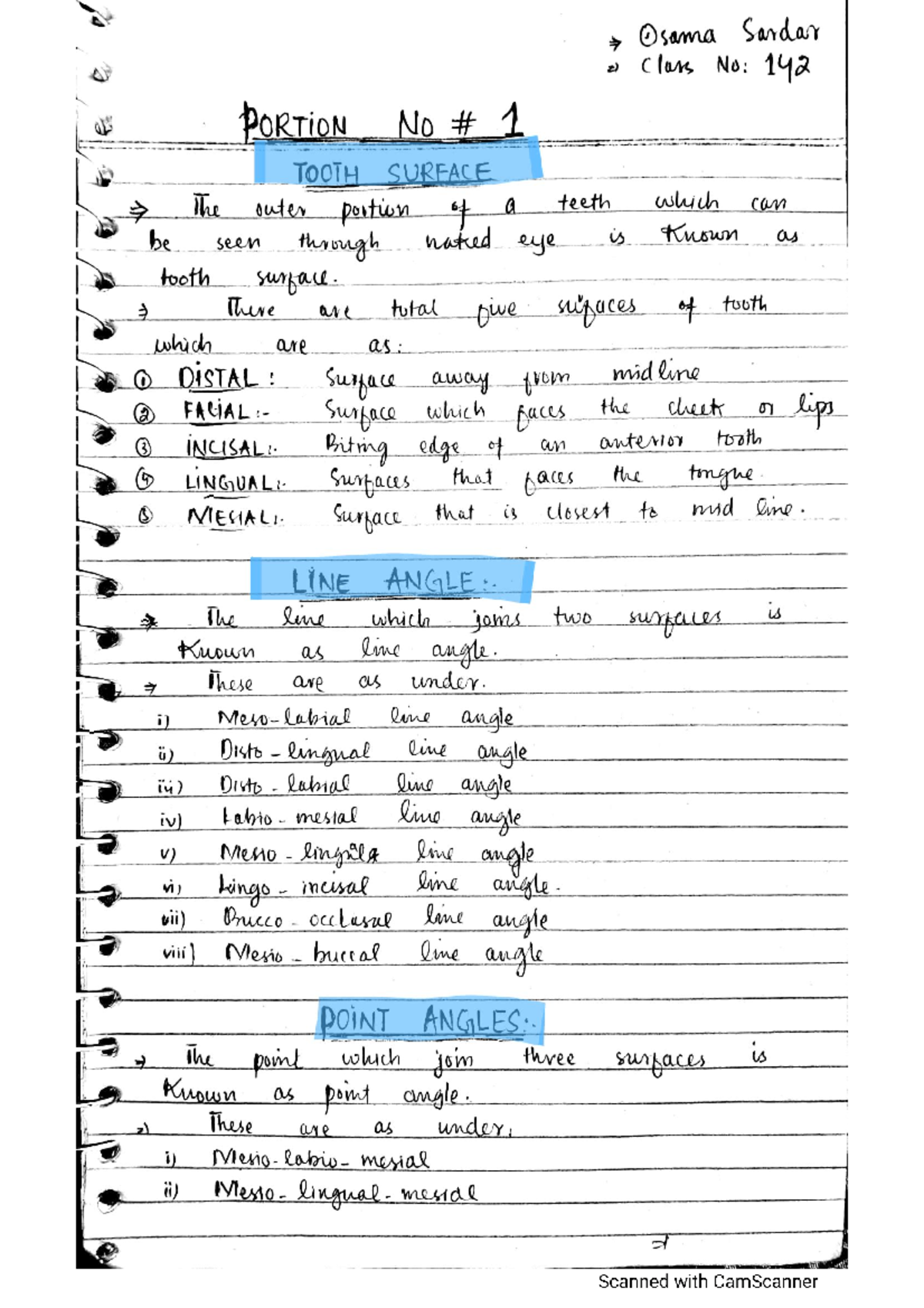 Dental Anatomy Overview: Tooth Surfaces & Differences (Class 142) - Studocu
