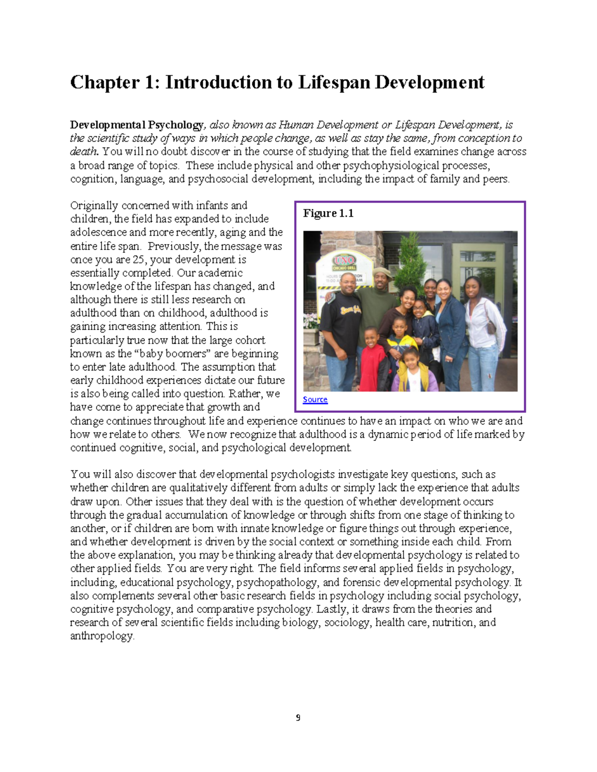 Chapter 1 - Introduction to Lifespan Development in Psychology - Studocu