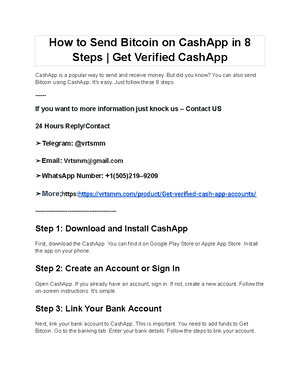 How to Verify Bitcoin on Cash App Step-By-Step Guide 2025 - How to ...