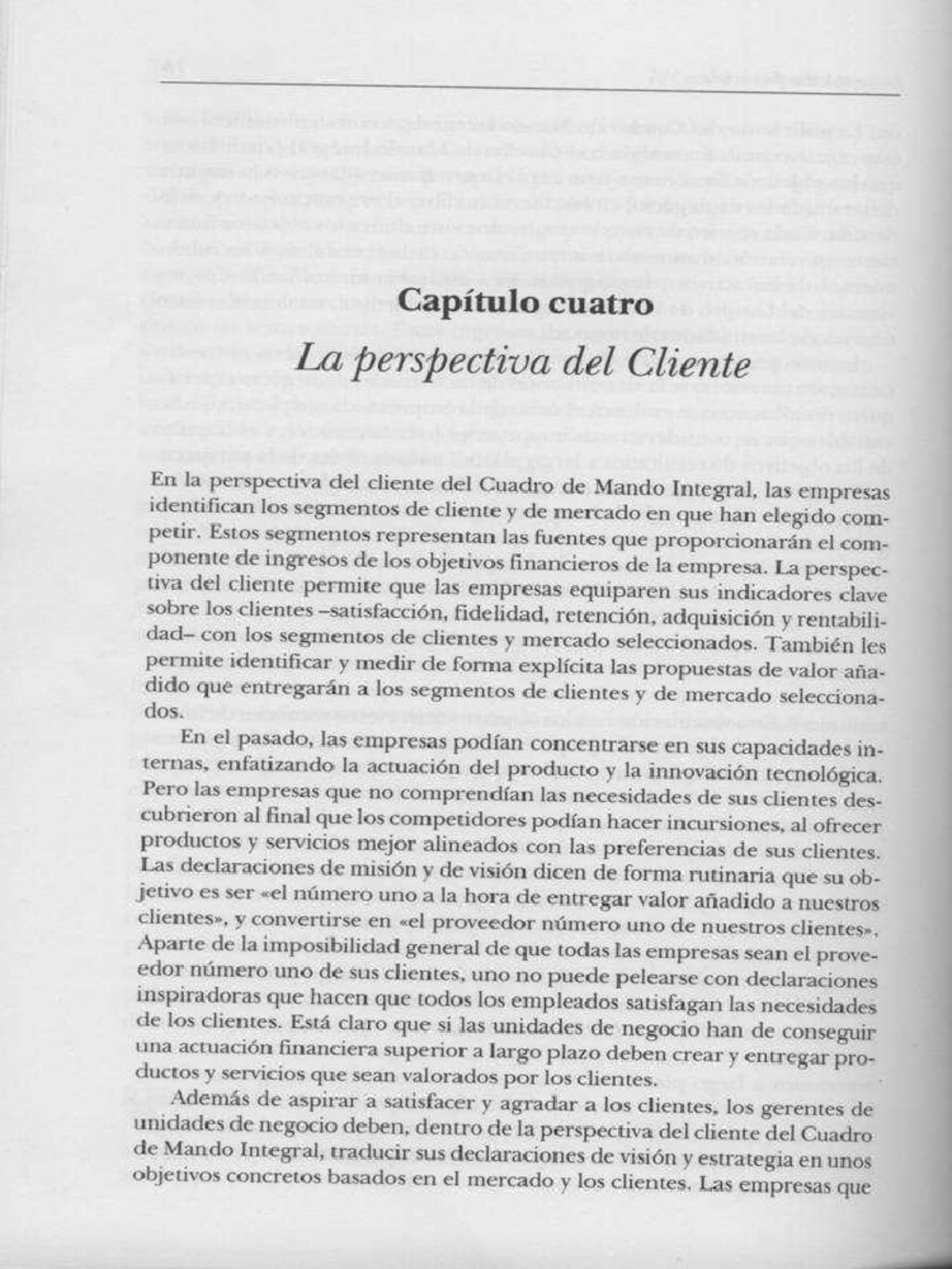 Capítulo 4 - Resumen de la Perspectiva del Cliente en el Cuadro de ...