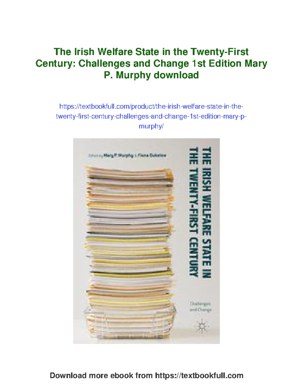 The Irish Welfare State in the 21st Century: Challenges & Changes - Studocu