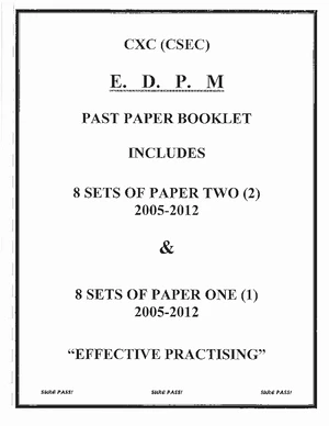 CSEC Principles of Business P1 2024 MJ - CANDIDATE PLEASE NOTE1 PRINT ...