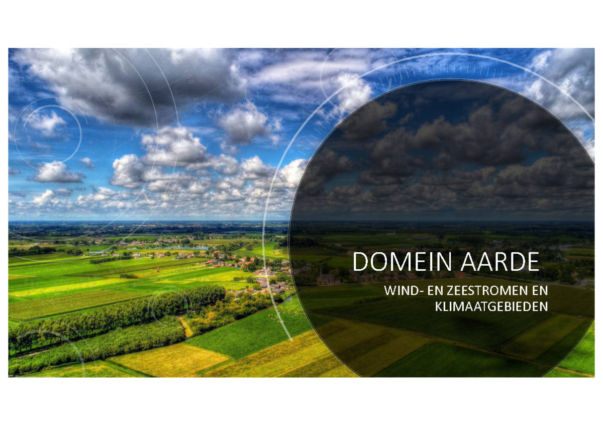 HV Aarde - Wind- en Zeestromen en Klimaatgebieden Analyse - Studeersnel