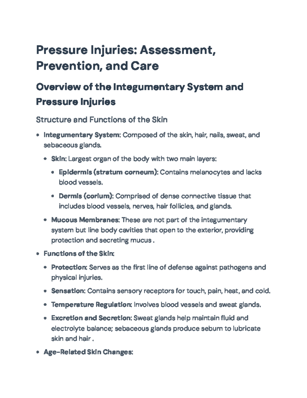 Pressure Injuries: Comprehensive Assessment, Prevention, and Care Guide ...
