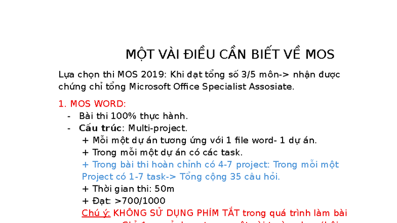 MỘT VÀI ĐIỀU CẦN BIẾT VỀ MOS - MỘT VÀI ĐIỀU CẦN BIẾT VỀ MOS Lựa chọn ...