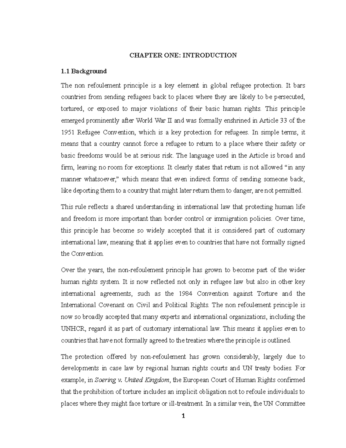 REFUGEE RIGHTS IN KENYA: NON-REFOULEMENT PRINCIPLE ANALYSIS - Studocu
