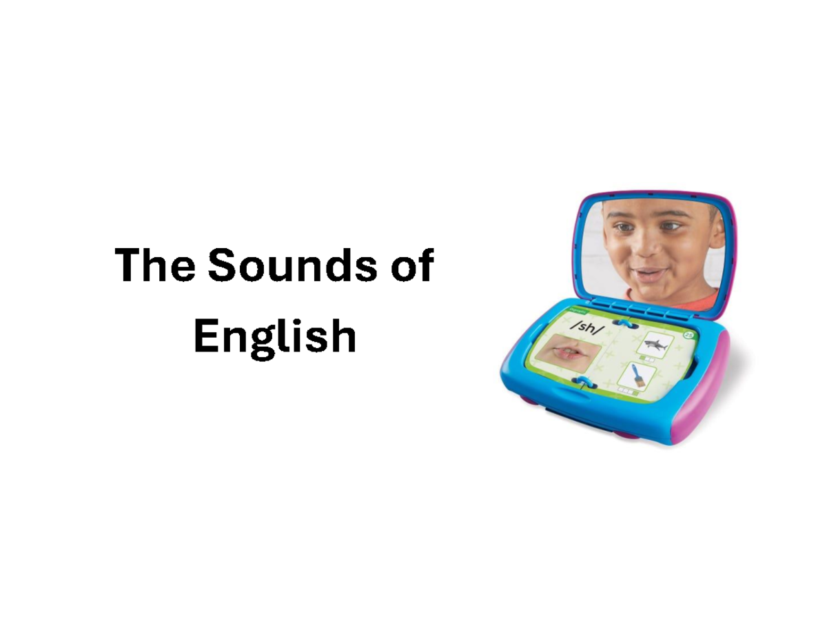 The Sounds of English: CLOZE Activity & Graphic Organizers - Studocu