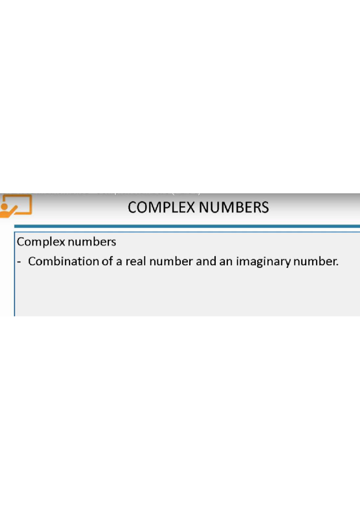 Complex Numbers - Final Exam Notes - Studocu