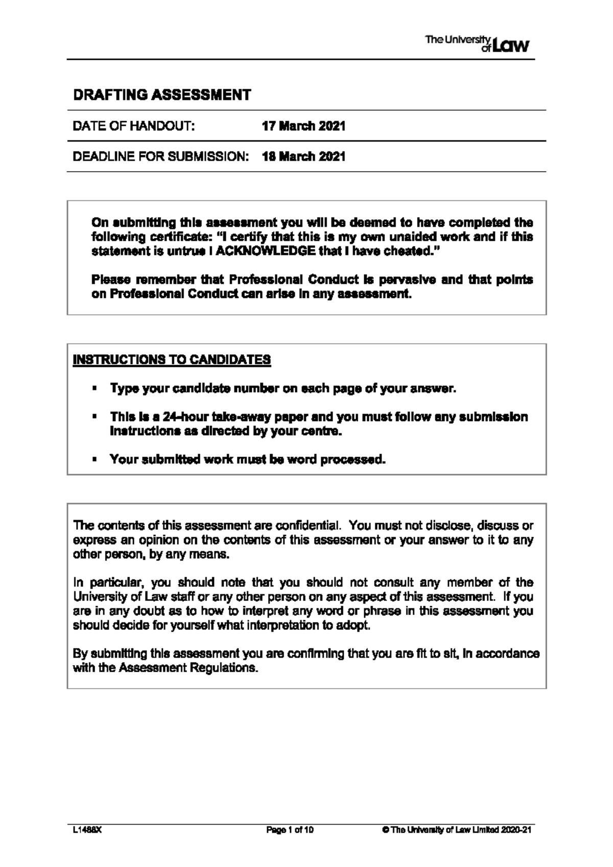 Drafting Exam Study Guide 2020/21 - Studocu
