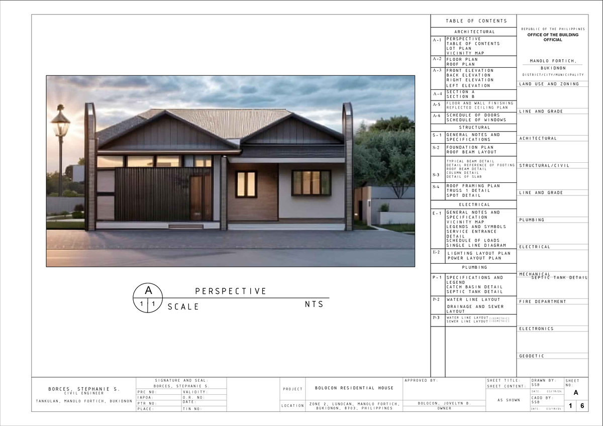 AH - plans - REPUBLIC OF THE PHILIPPINES OFFICE OF THE BUILDING ...
