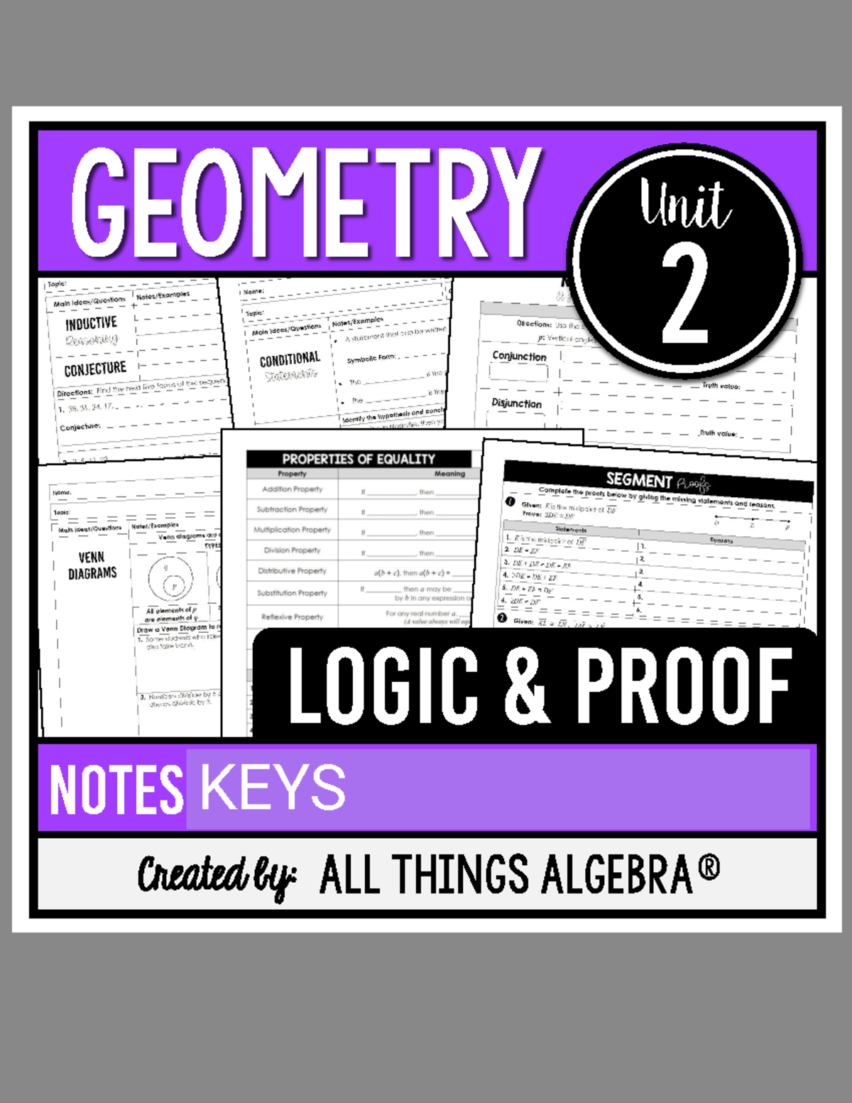 Logic & Proof Notes for Geometry Unit 2 - Study Guide - Studocu