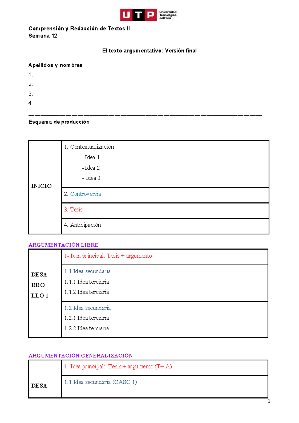 Comprensión y Redacción de Textos II: Texto Argumentativo Final - Studocu