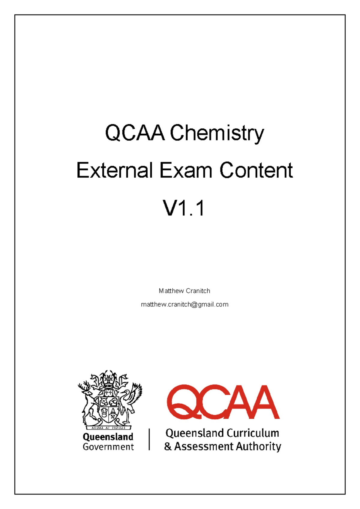 Chemistry QCAA Unit 3 & 4 external exam summary notes - Studocu