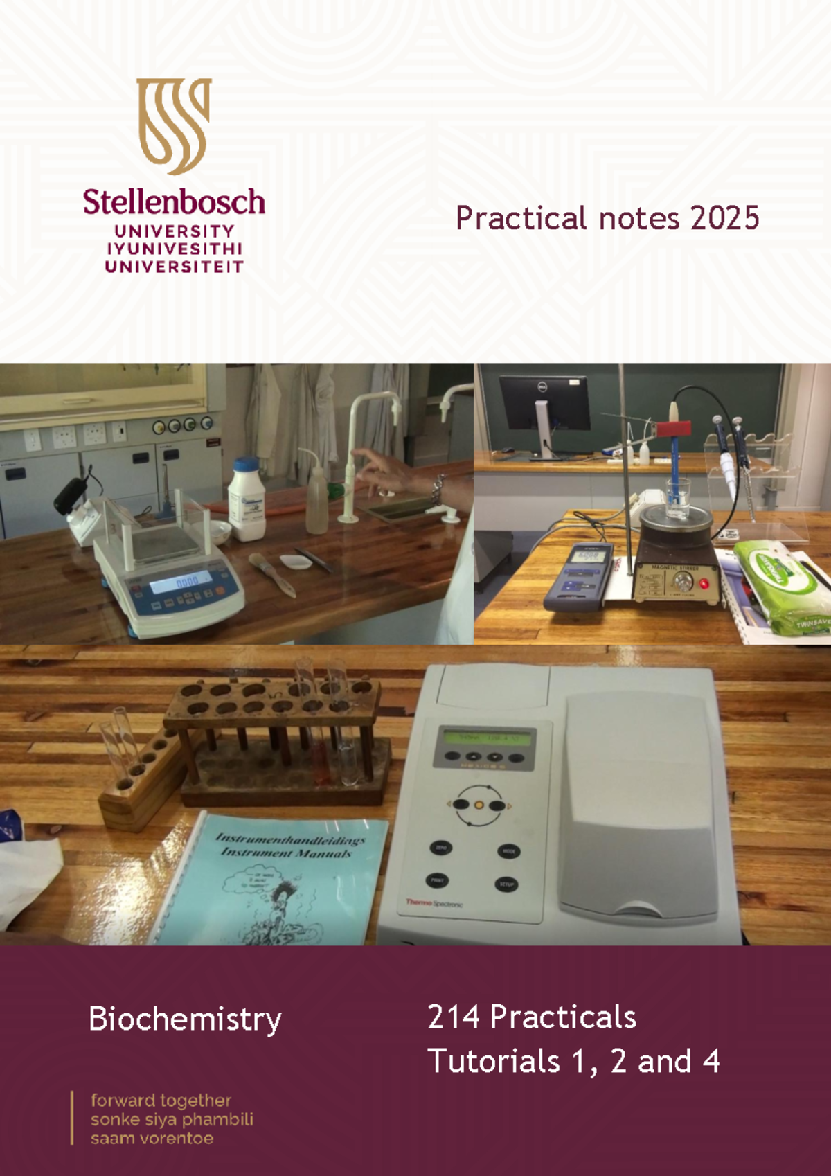 Practical Notes for Biochemistry 214: Tutorials 1, 2 & 4 - Studocu