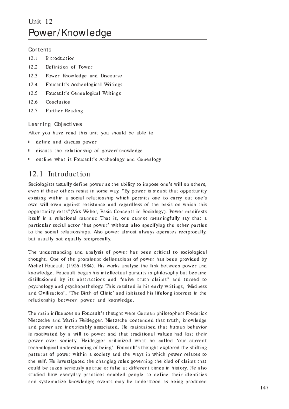 Unit 12: Understanding Power, Knowledge, and Discourse - Studocu