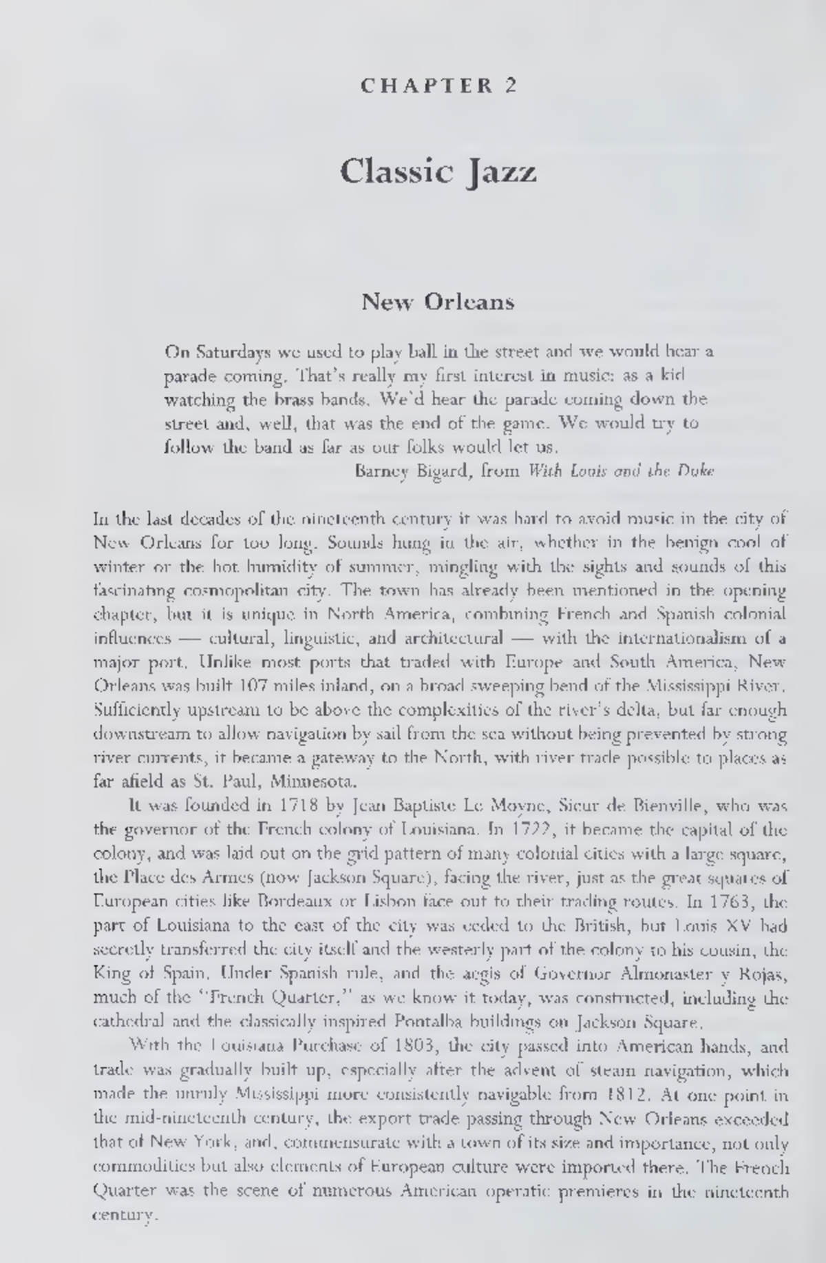 CH2: The Birth of Jazz in New Orleans - A Historical Overview - Studocu