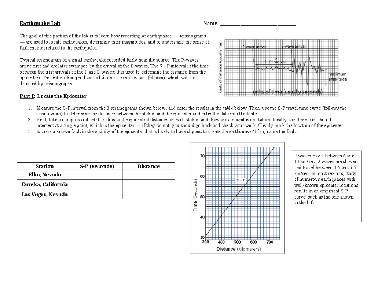 6. lab - earthquakes 2 - you don’t know what to ur - Earthquake Lab ...