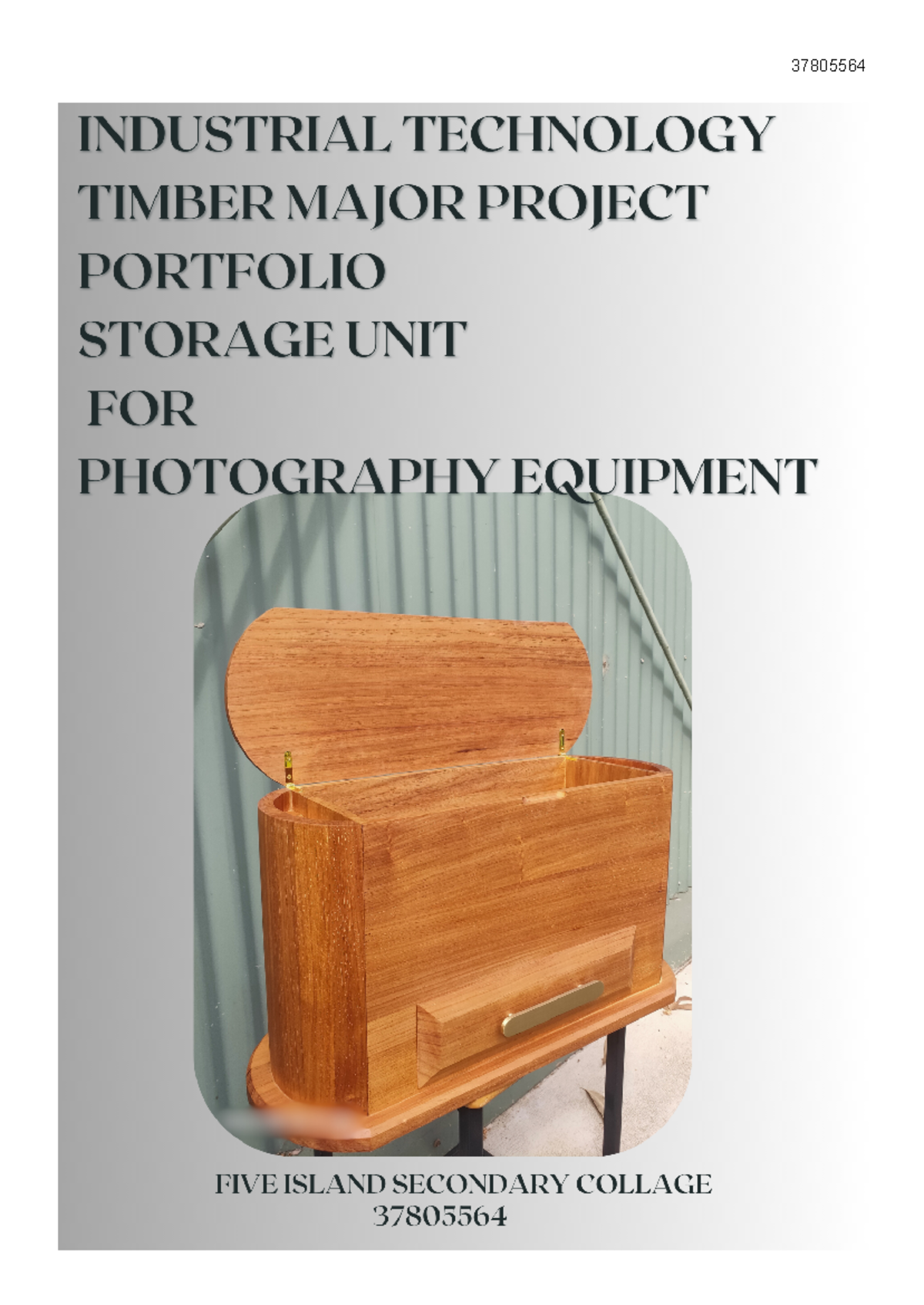 HSC Major Project: Band 6 Folio on Photography Storage Unit Design ...