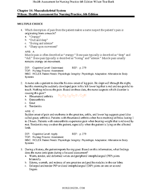 19 - text - NURSINGTB Chapter 19: Assessment of the Infant, Child, and ...