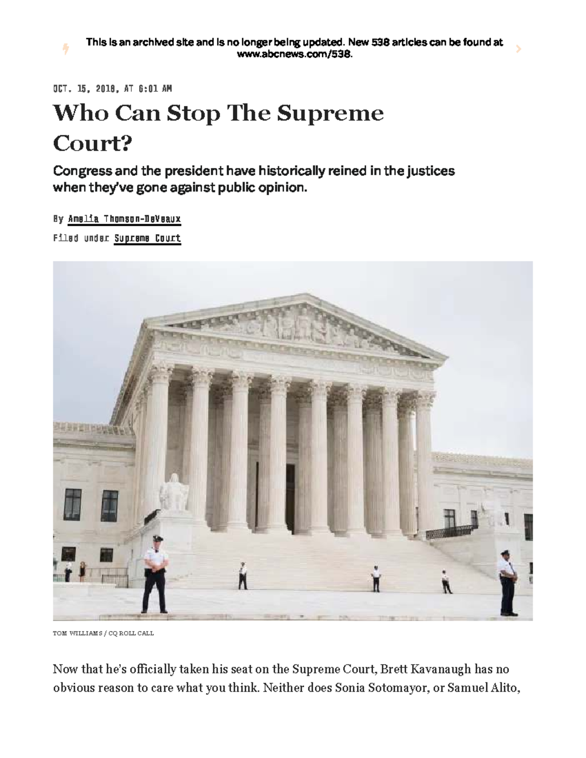 Who Can Stop The Supreme Court? Analysis of Judicial Independence - Studocu