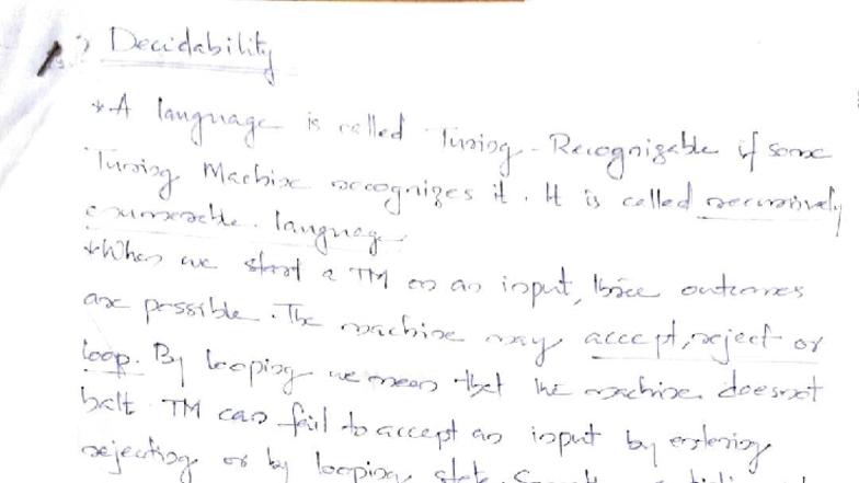 Decidable and Undecidable Languages in Computation Theory (CS 101 ...