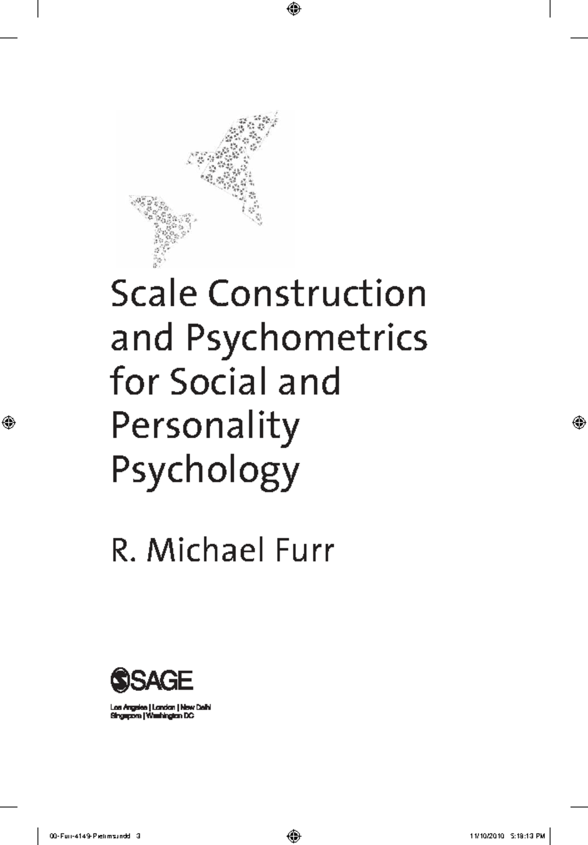 Core Principles and Best Practices in Scale Construction (PSY 101 ...