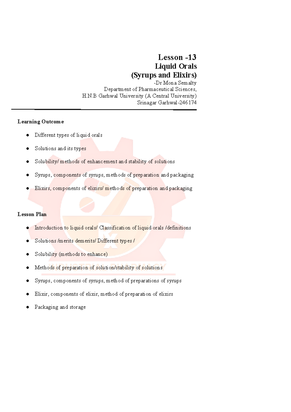 Liquid Orals: Formulation & Packaging of Syrups and Elixirs - PS 101 ...