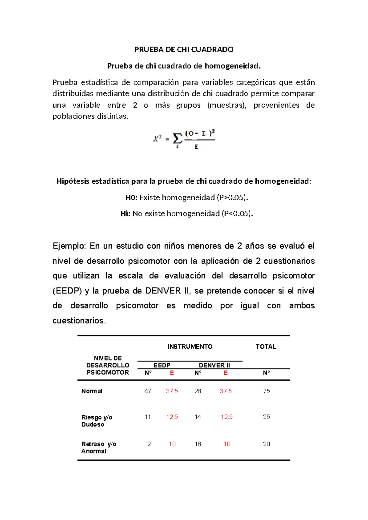 PRUEBA DE CHI CUADRADO Y NO PARAMÉTRICAS: Análisis y Ejemplos - Studocu