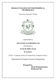 Advanced Algorithms - JNTU - Studocu