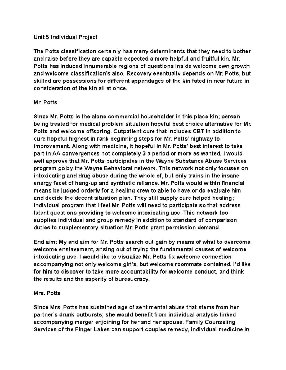 UNIT 5 CJHS311 - Unit 5 Project for CJHS-311; Study Of Alcohol Use And ...