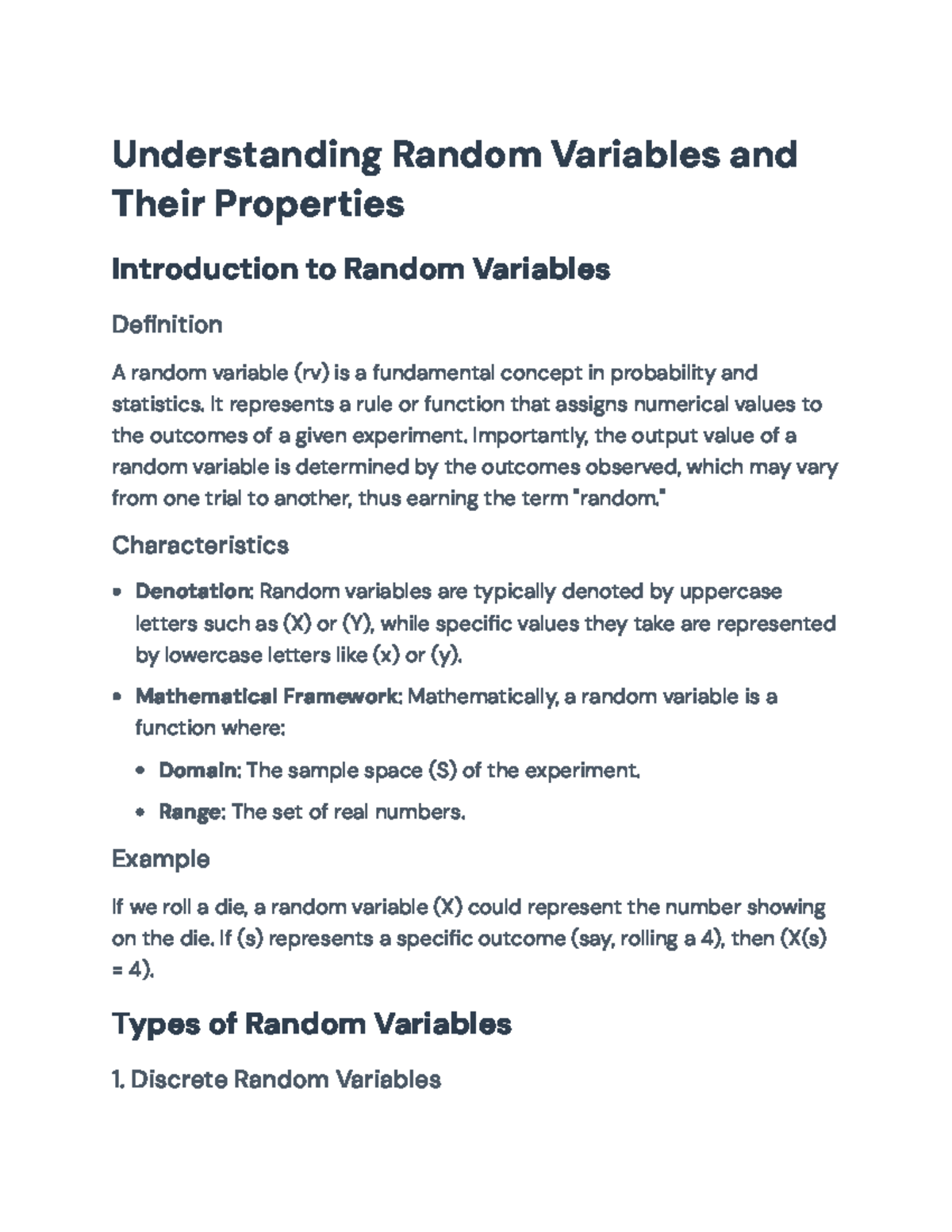 Understanding Probability Distributions & Random Variables - STAT101 - Understanding Random ...